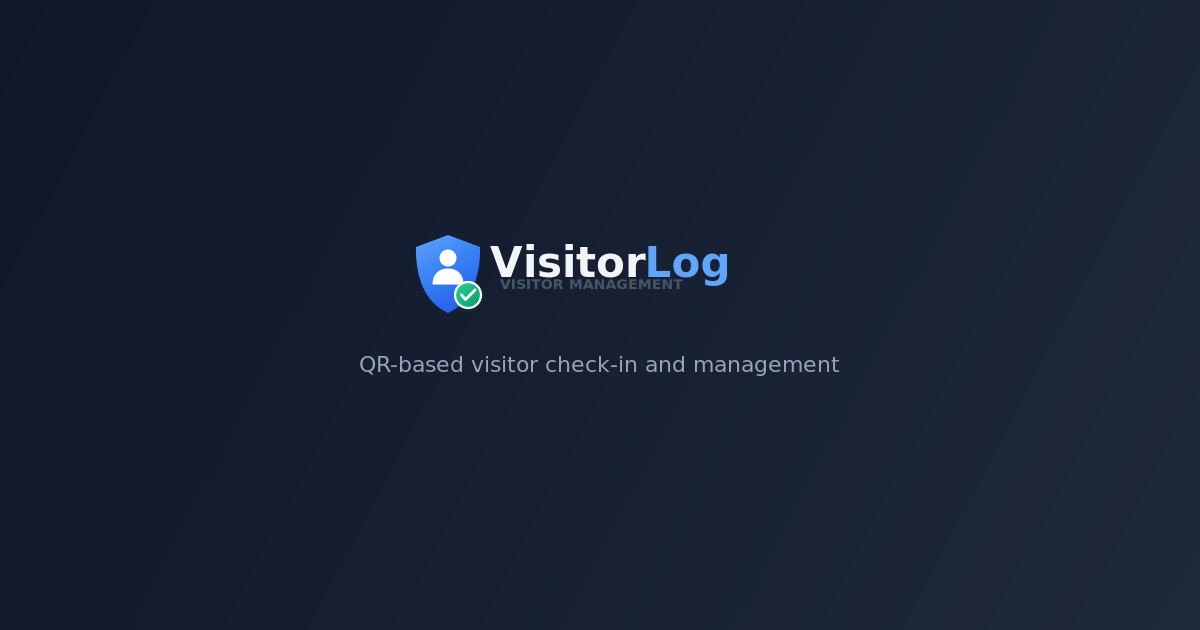 Free Visitor Management System & Digital Visitor Log | VisitorLog.io